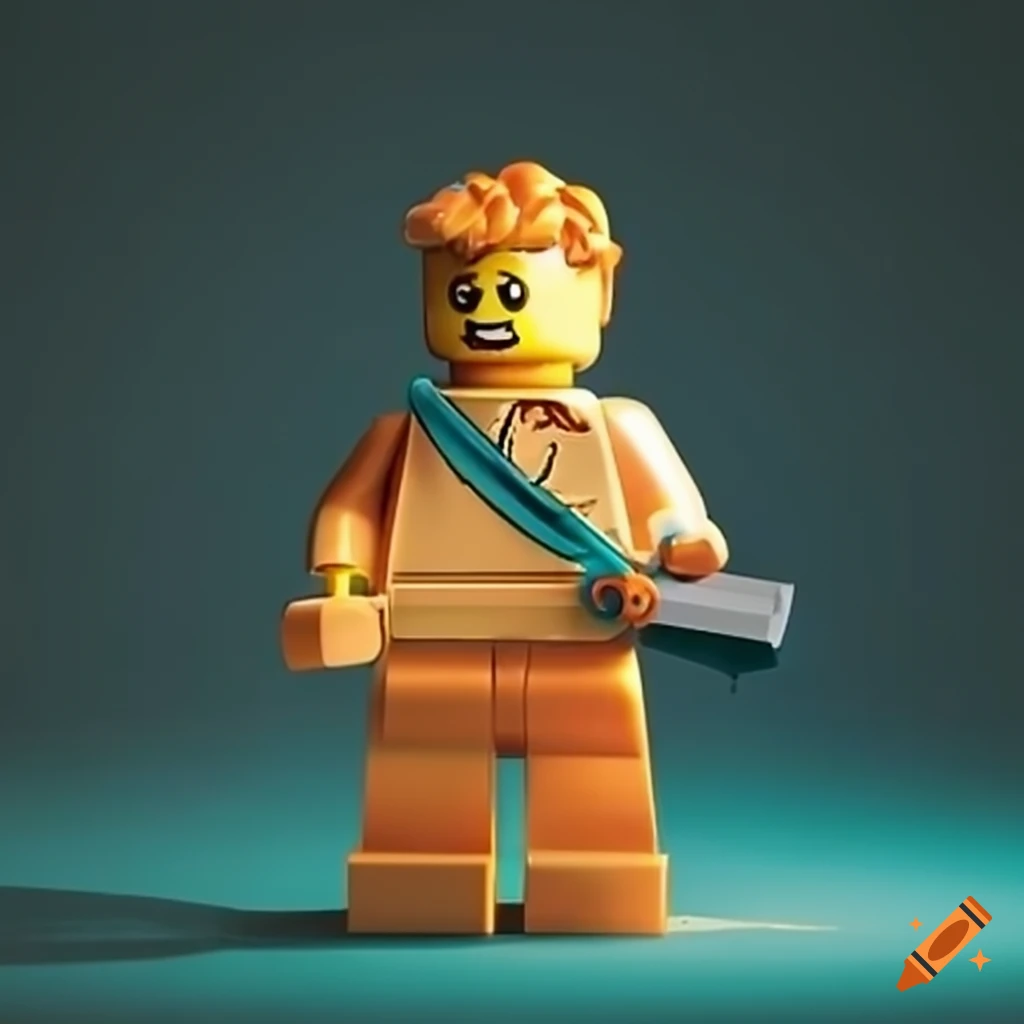 Lego character resembling a computer engineering student on Craiyon