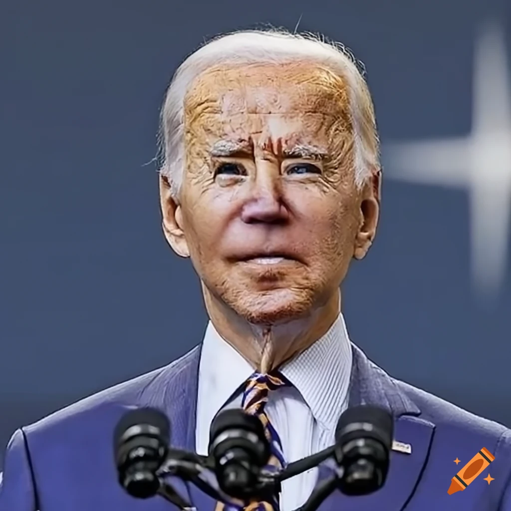 Realistic depiction of a aged joe biden on Craiyon
