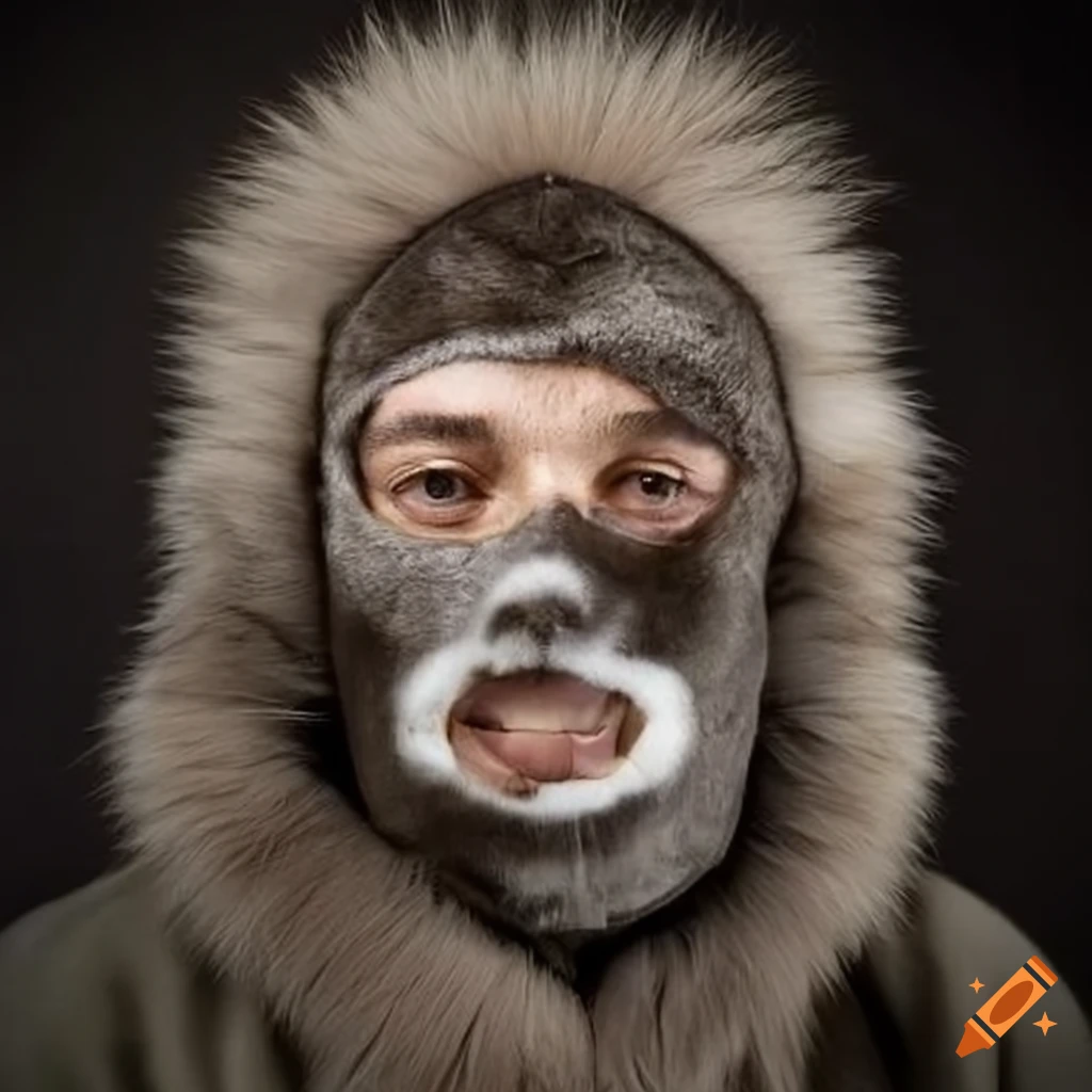 Balaclava made of fur on Craiyon