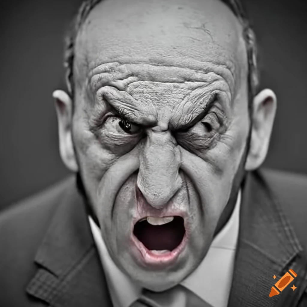 Furious Man In A Suit Expressing Anger On Craiyon