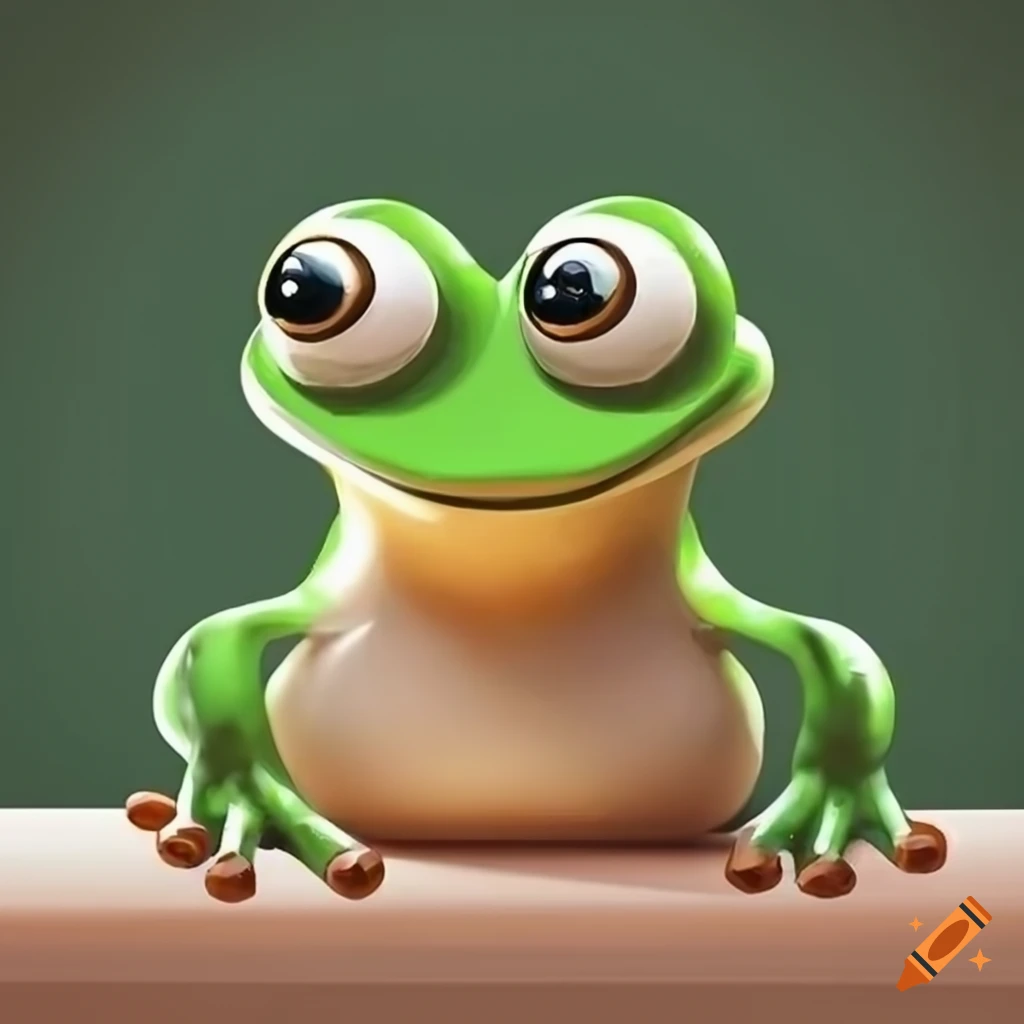 Funny frog on Craiyon