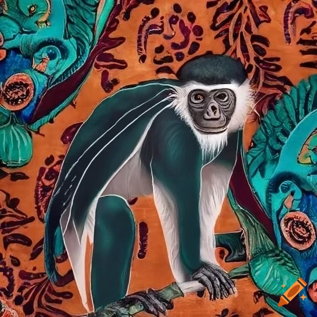 Batik Design Monkey Monkeybrush Designs