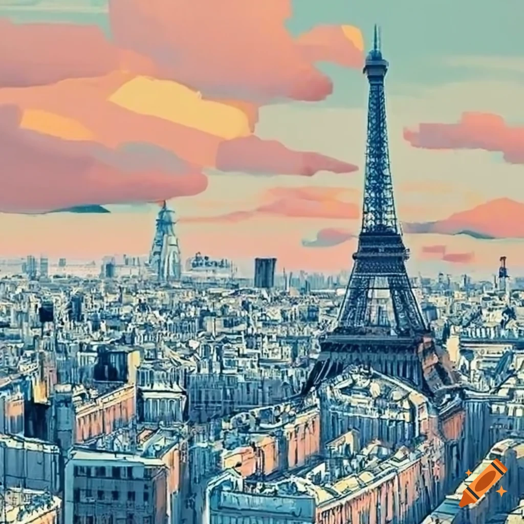 Realistic depiction of paris city today on Craiyon