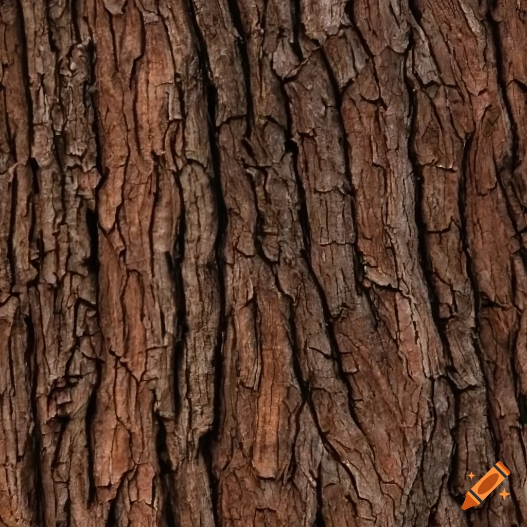 Dark brown tree bark texture on Craiyon