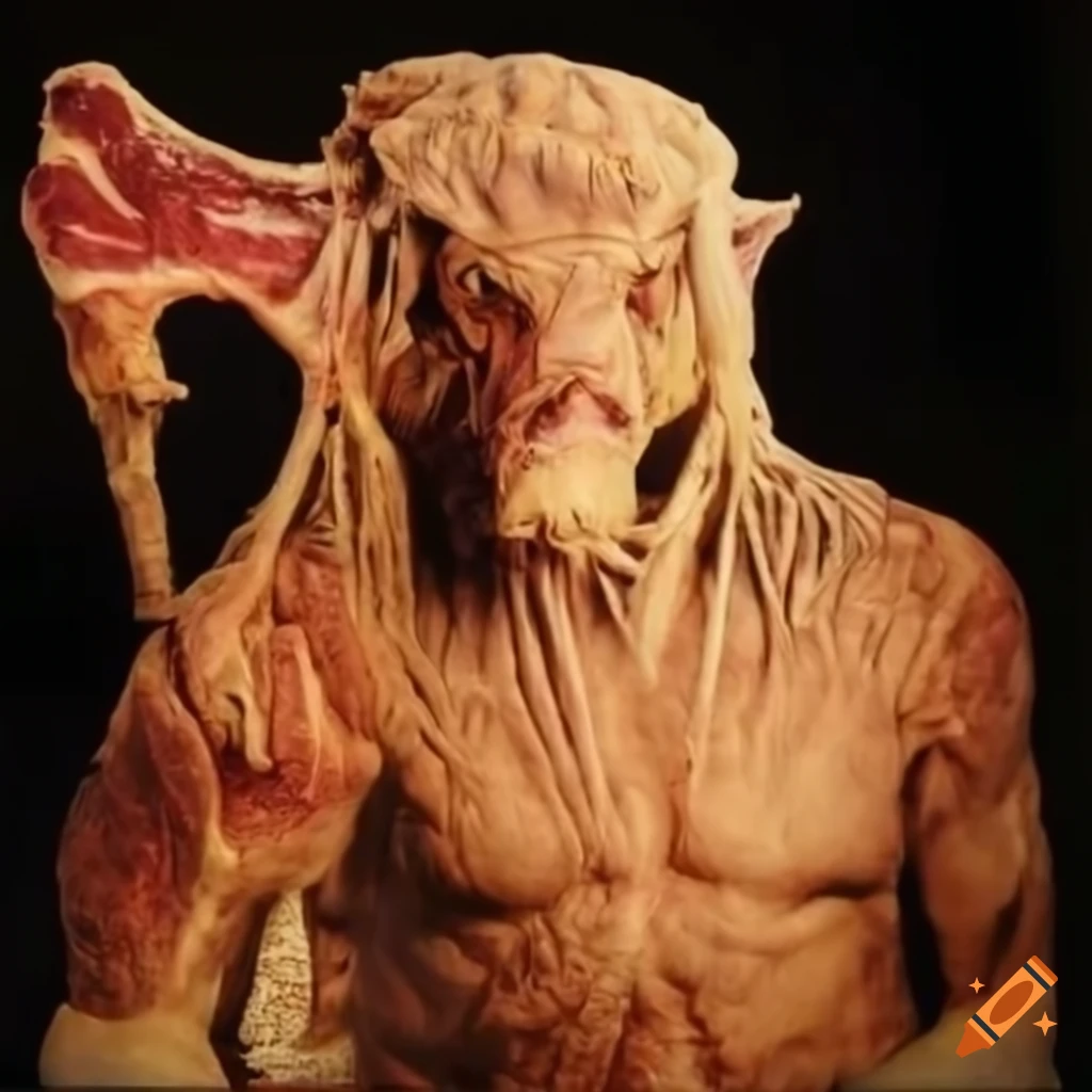 Representation of the god of meat on Craiyon