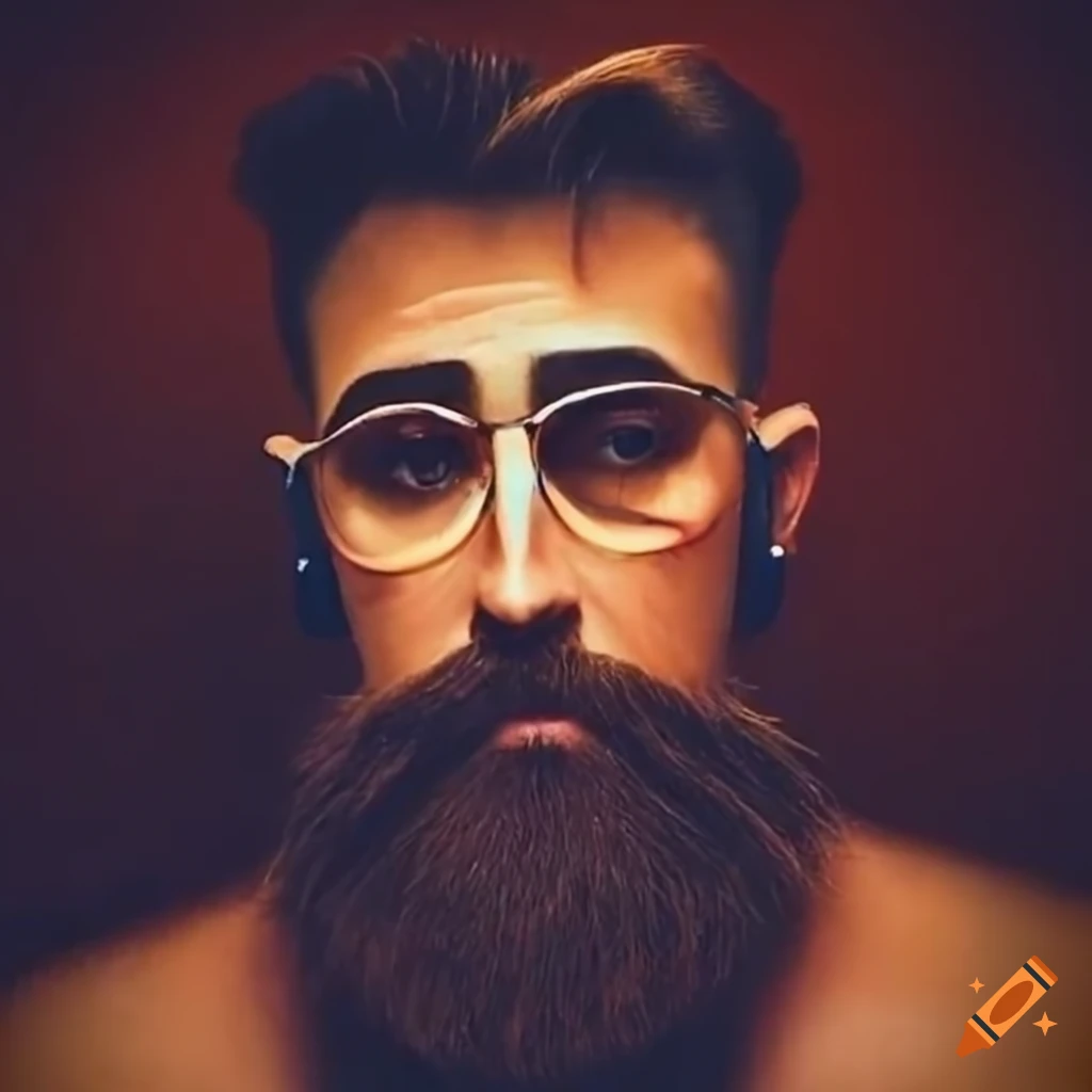 Tall dj with beard from the uk on Craiyon