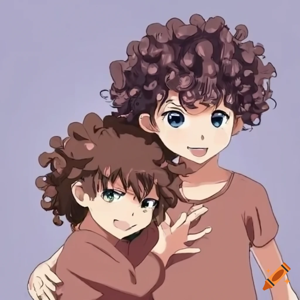 Curly Brother And Wavy Sister Playing Together On Craiyon