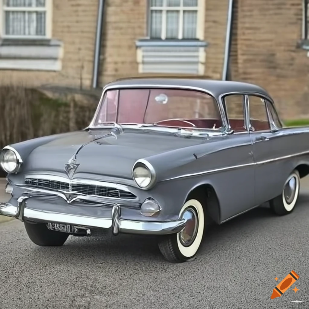 Grey 1960 vauxhall victor car on Craiyon