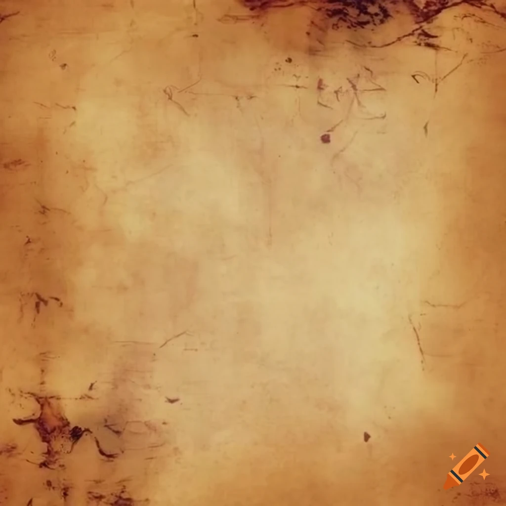 Antique tea-stained parchment texture on Craiyon