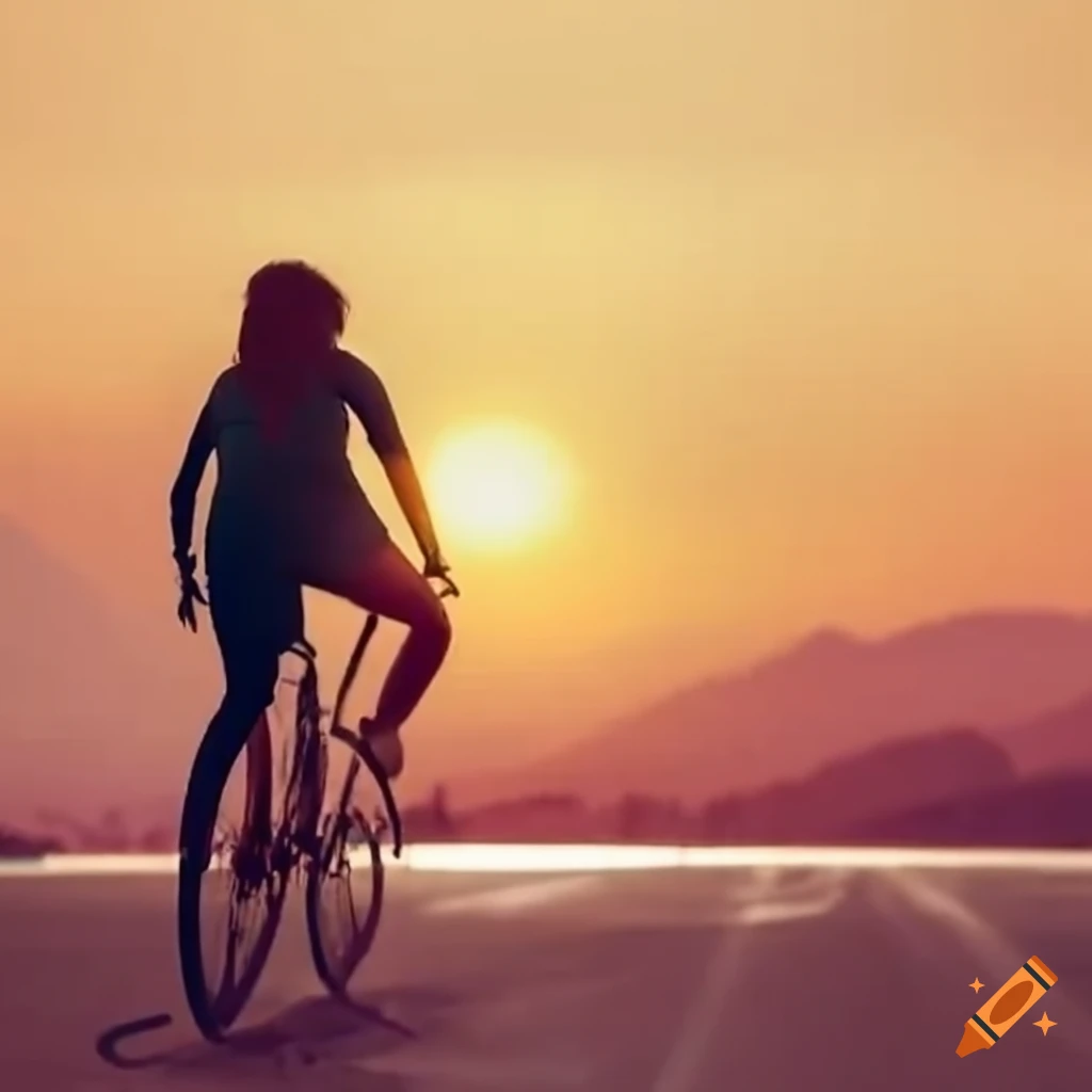 Motivational bike ride on Craiyon