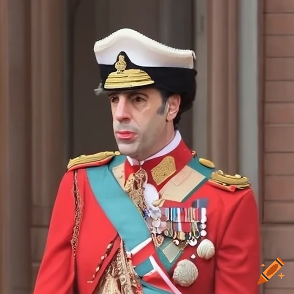 Actor in british colonial officer attire on Craiyon