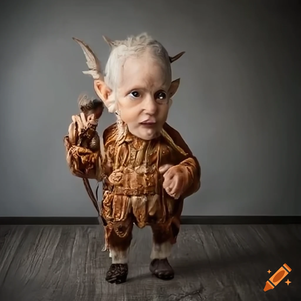Mythical gnome character with intricate and lifelike details on Craiyon