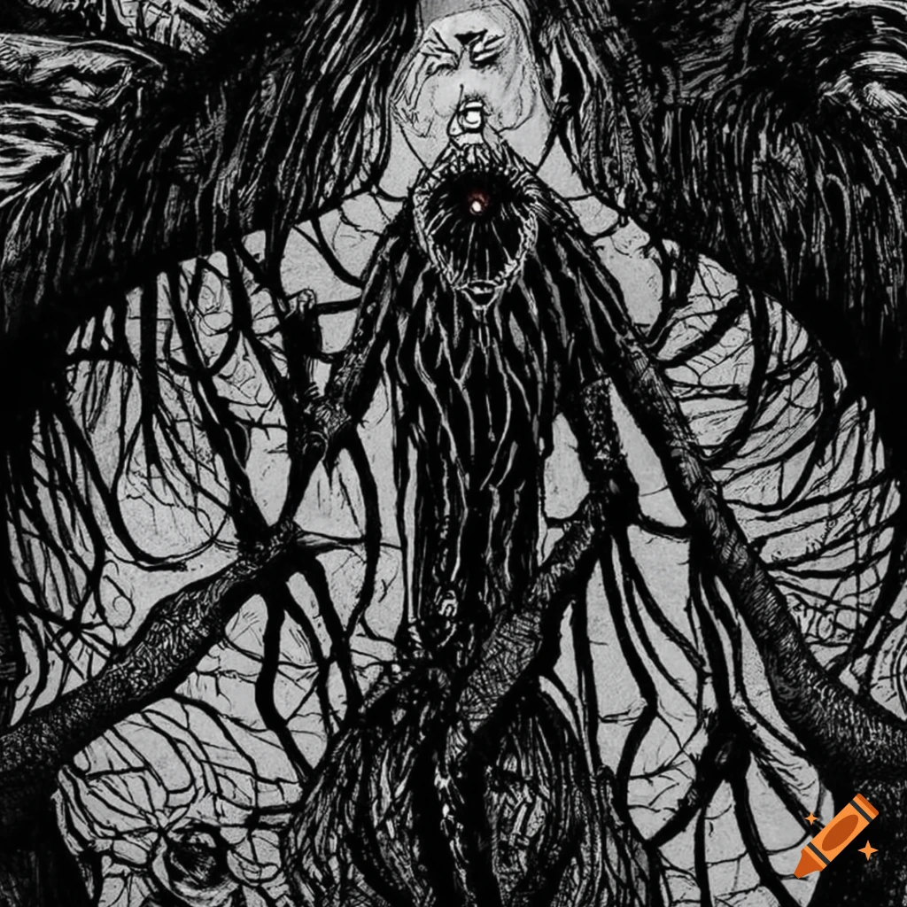 Eldritch god in hauntingly beautiful avant-garde style inspired by ...