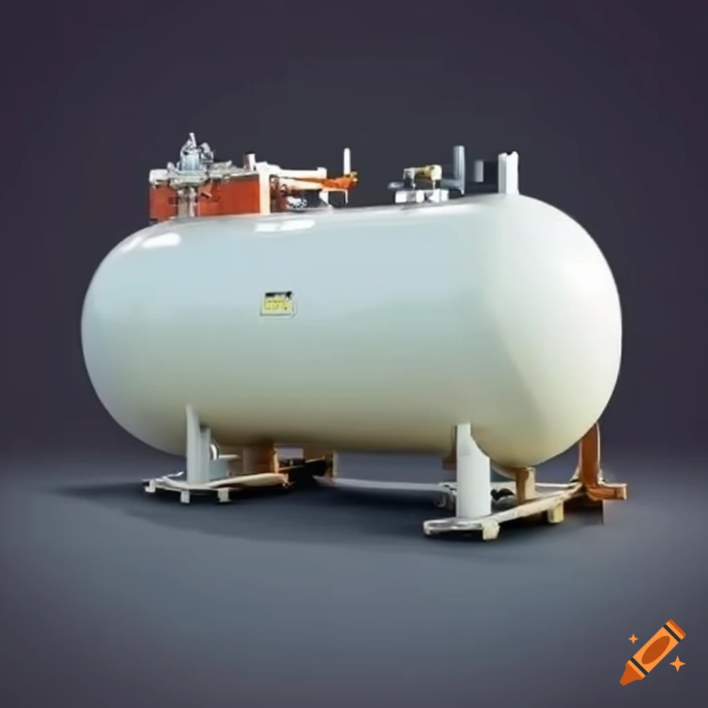 Horizontal industrial lpg tank on Craiyon