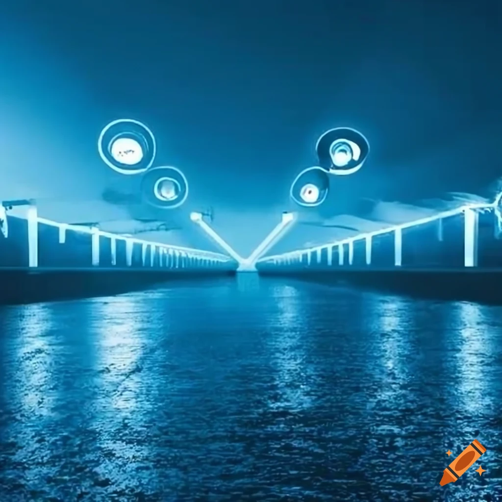 Parking management system in blue colors on Craiyon