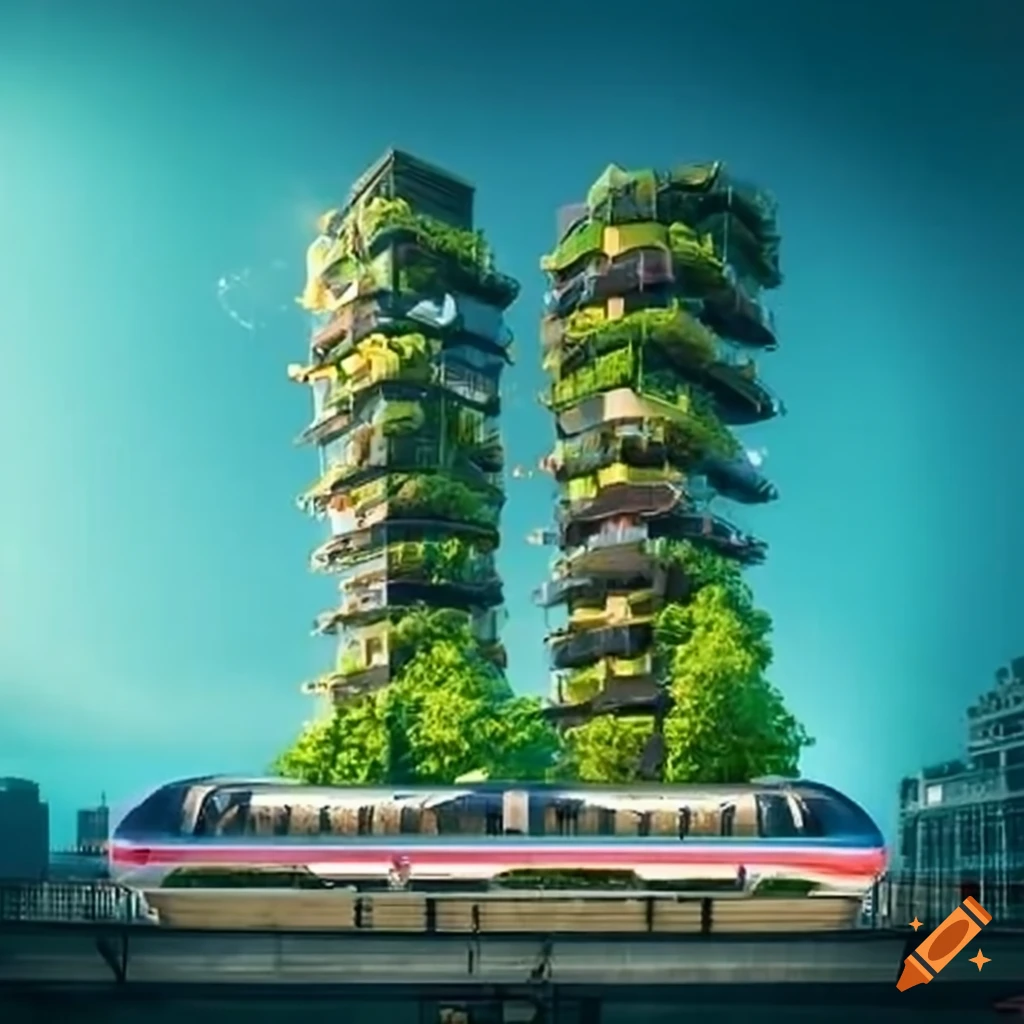 Vertical living structures with amenities like doctors, grocery stores ...