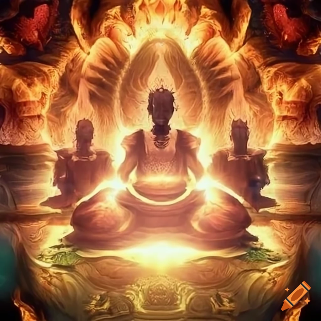 Abstract artistic representation of awakening on Craiyon