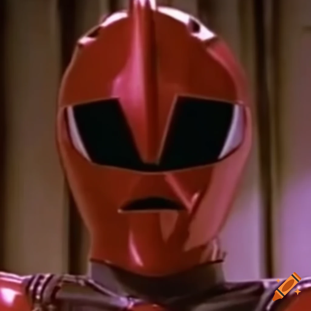 1990s power rangers scene: the false knight on the road on Craiyon