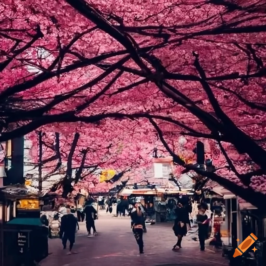 Tokyo, japan during spring on Craiyon