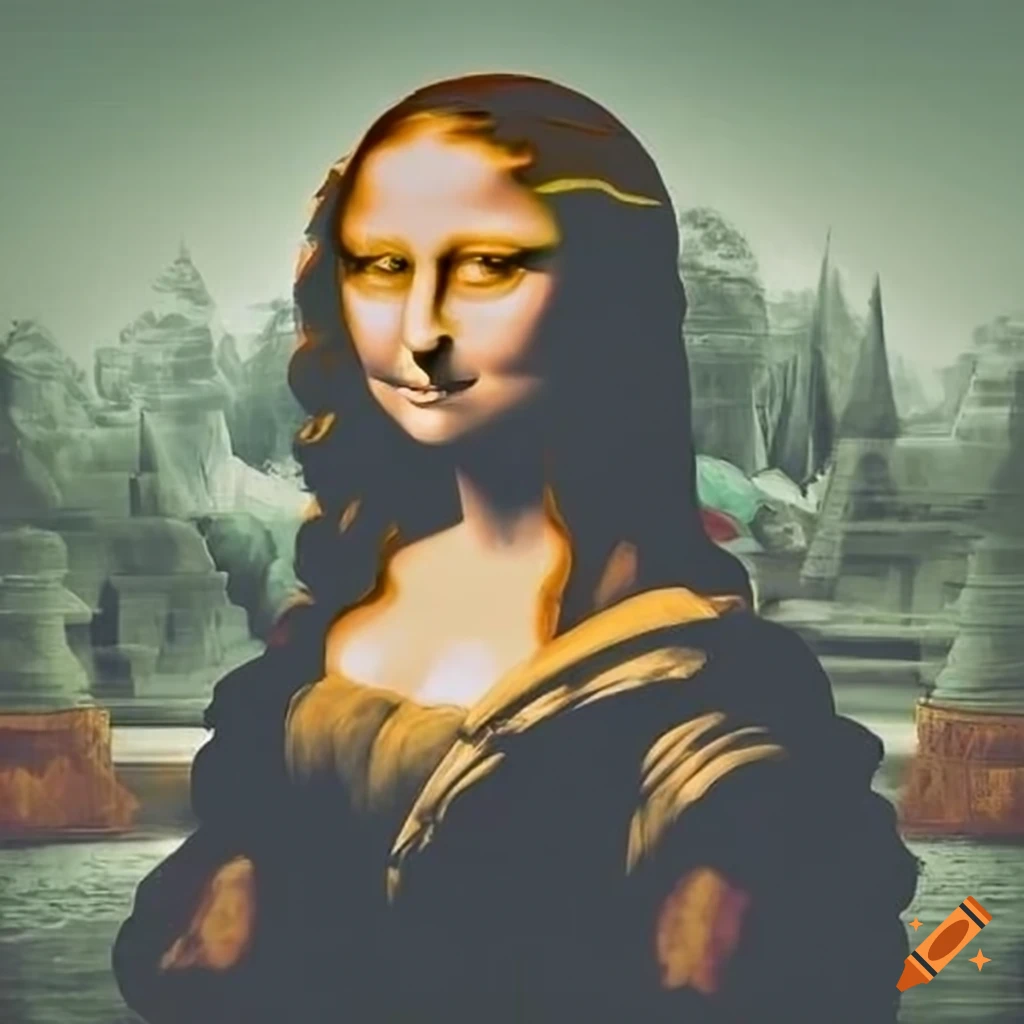 Famous painting of mona lisa on Craiyon