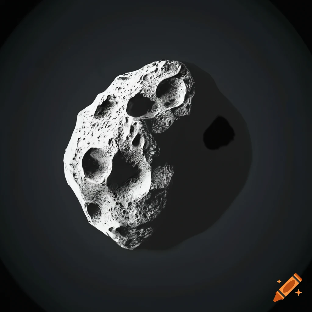 Asteroid in space on Craiyon