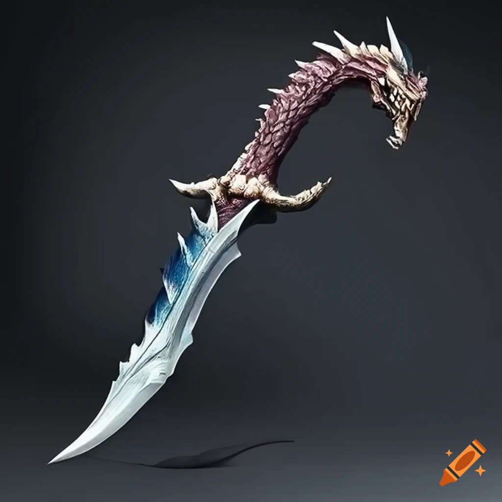 Ultra realistic fantasy dragon dagger on Craiyon