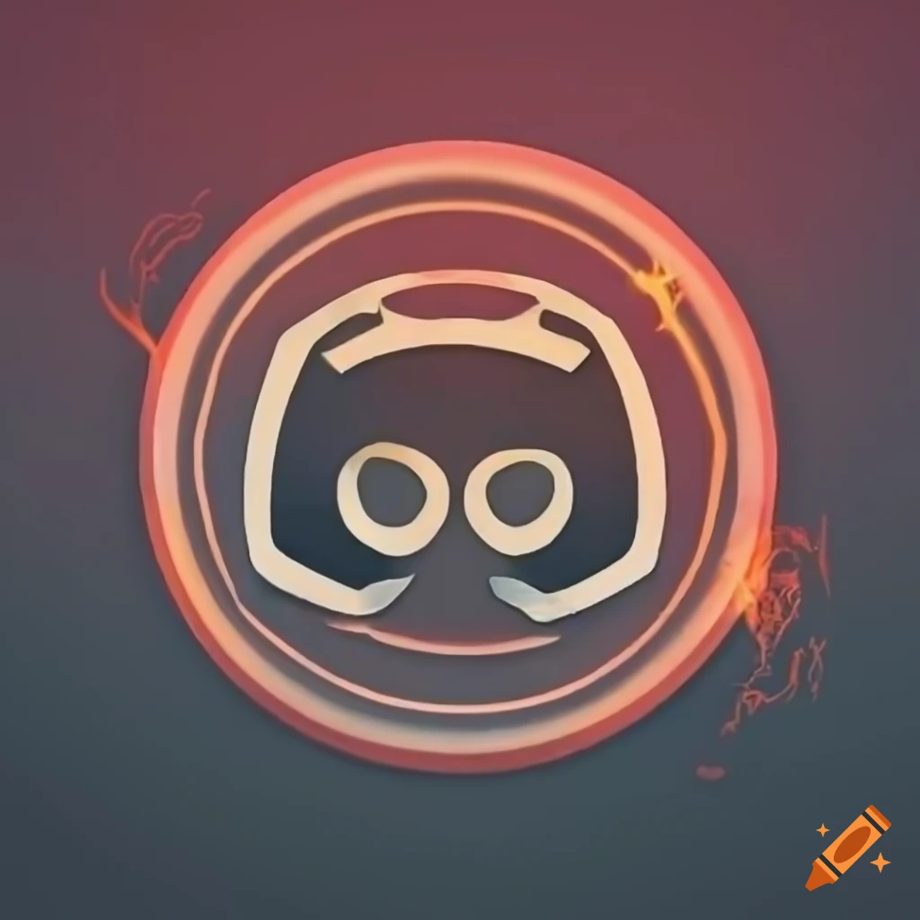 Magma-themed discord logo on Craiyon