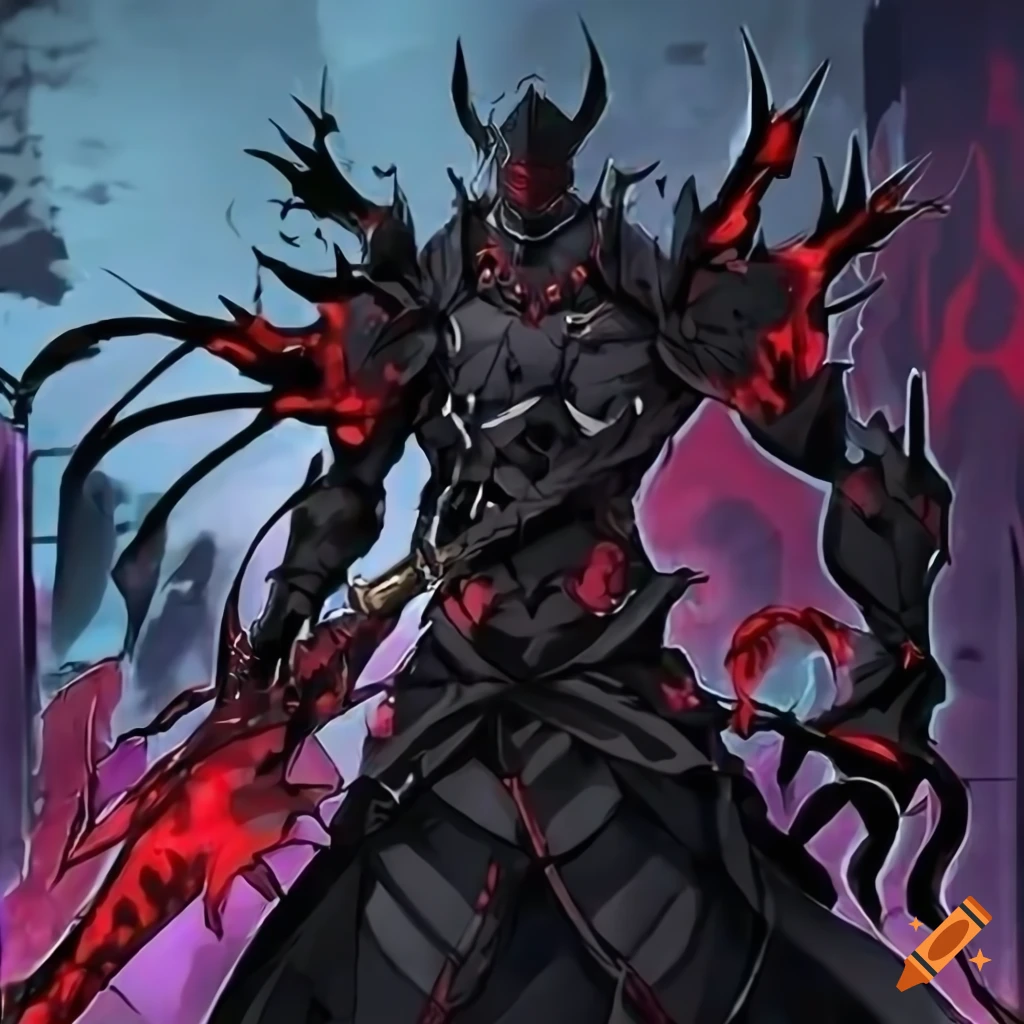 Anime strong demon blood knight, demonic young student inquisitor ...