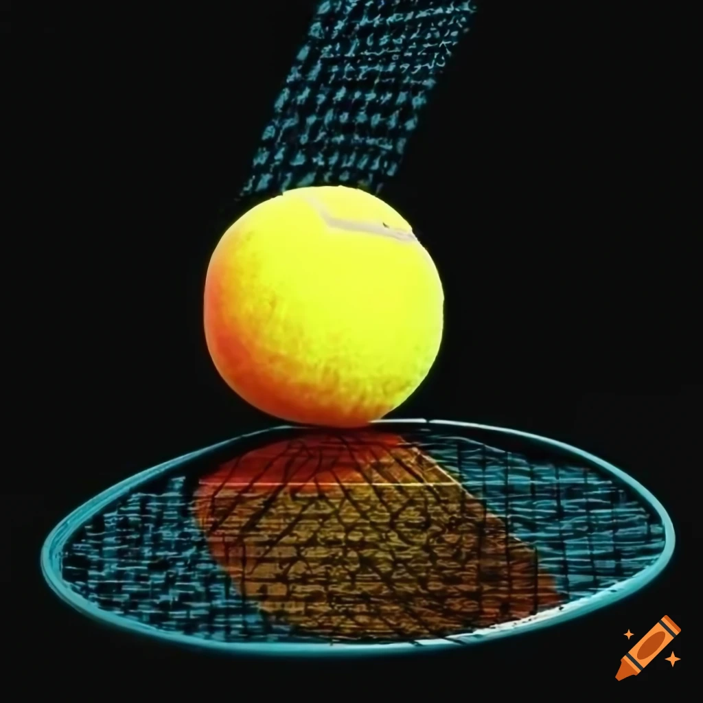 Analytical tennis stats graphic showing essential data on Craiyon