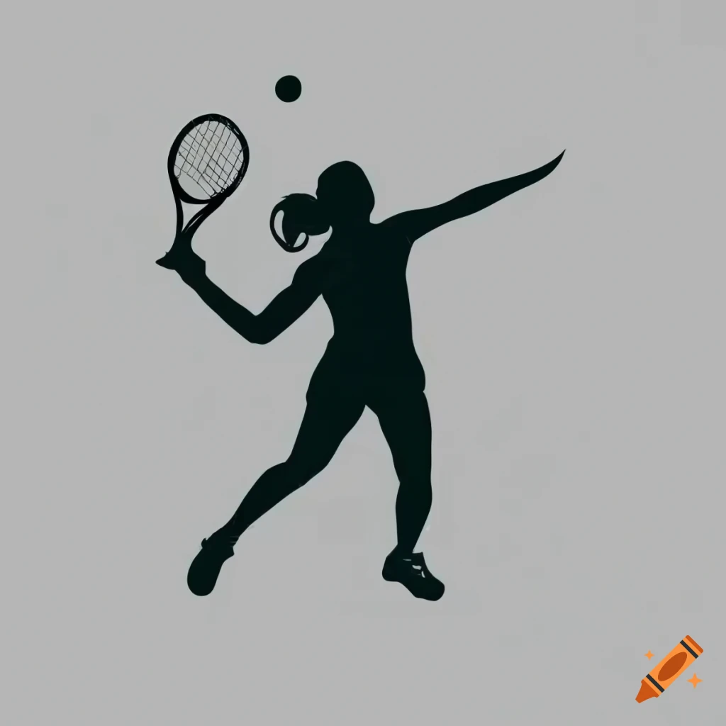 Tennis player logo on Craiyon