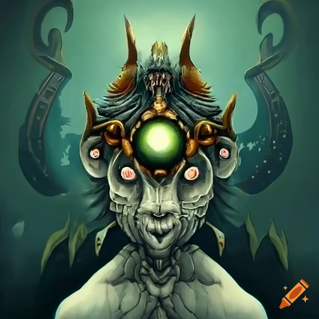 Monstrous entities rising from the abyss embodying human fears on Craiyon