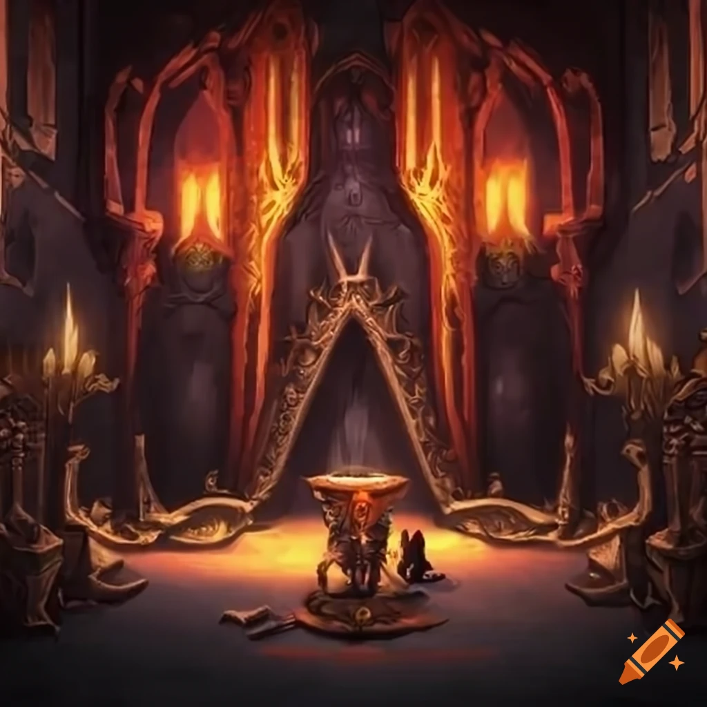 Throne room dungeon on Craiyon