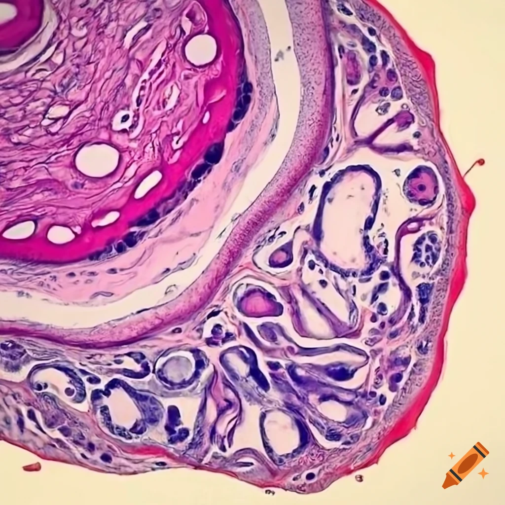 Histology tissue drawing on Craiyon