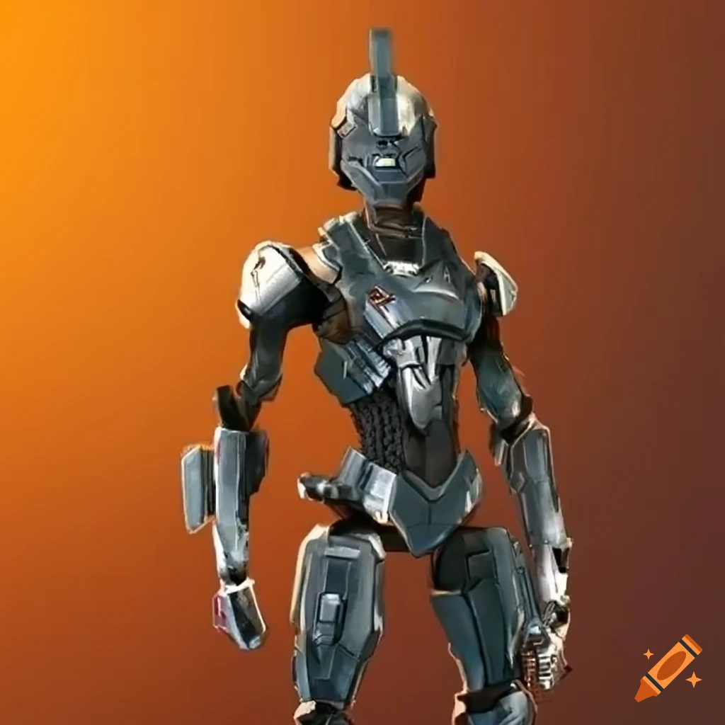 Sci-fi android with blue skin and blonde hair on Craiyon