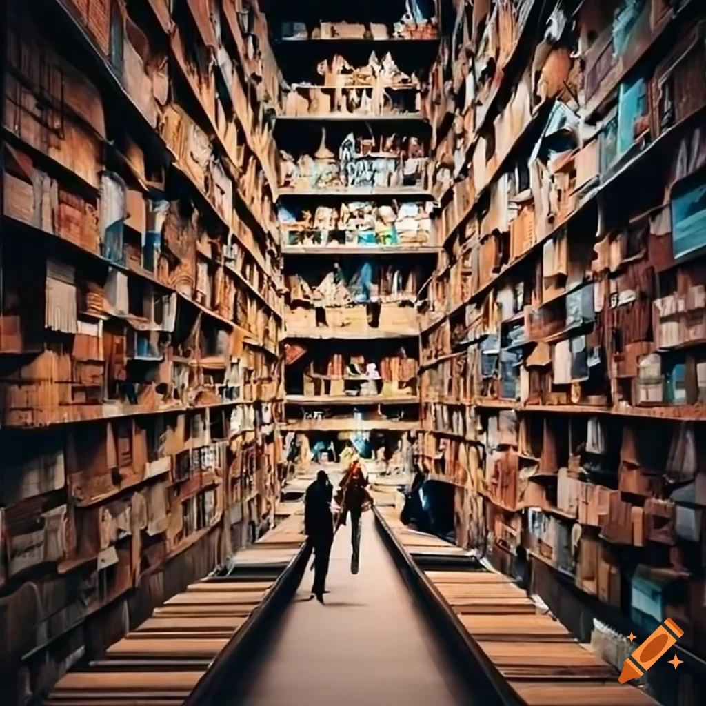 Crowded museum warehouse with various items from around the world on ...