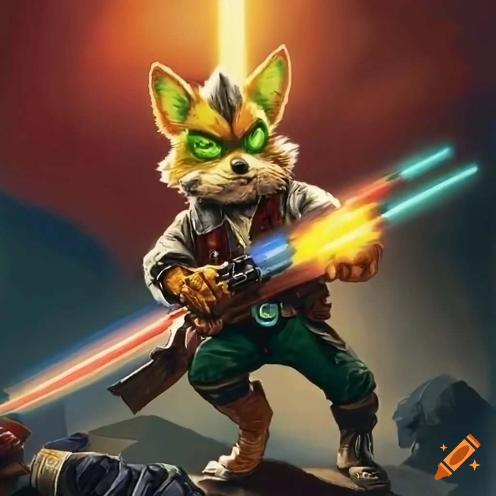 Artistic representation inspired by 'First person shooter', Star Fox ...