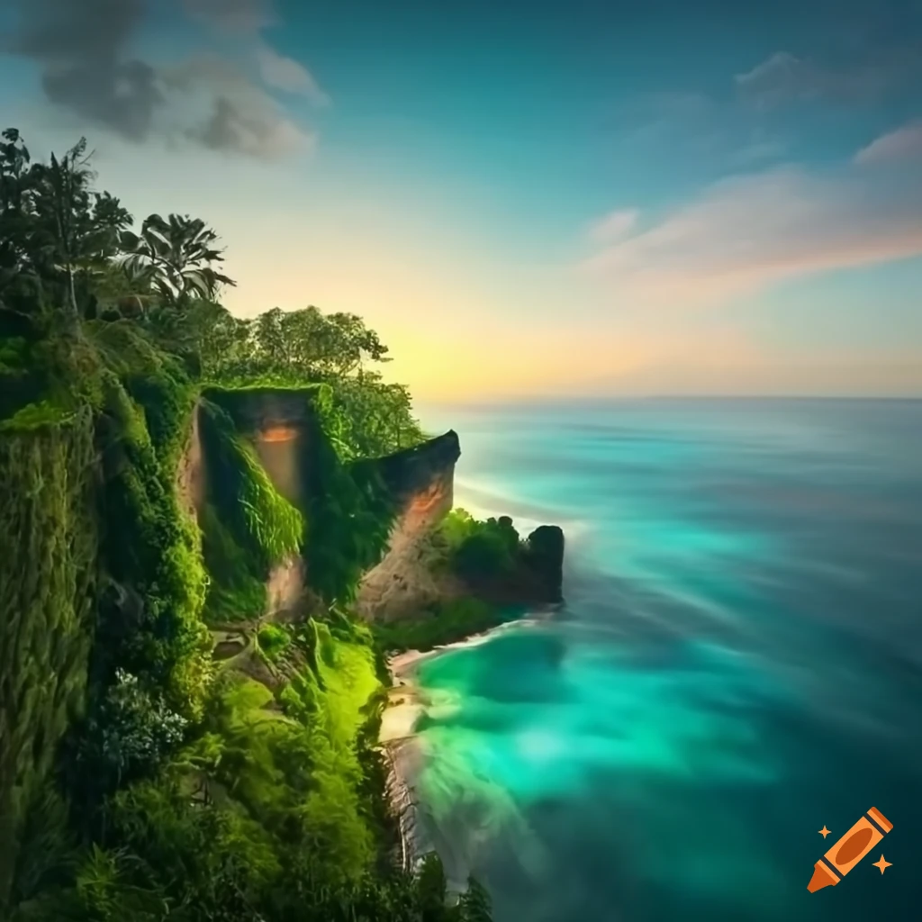 Realistic bali landscape on Craiyon