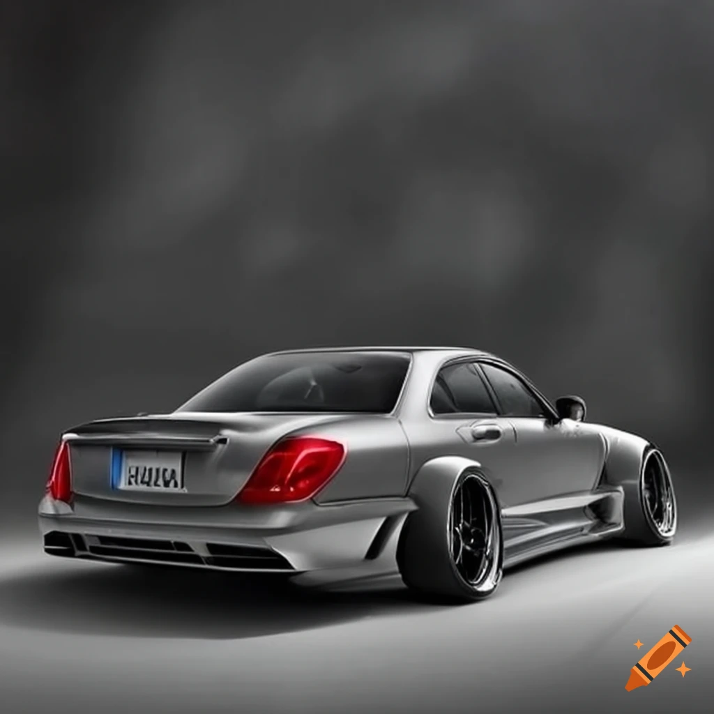 Fast mercedes-benz in action on Craiyon