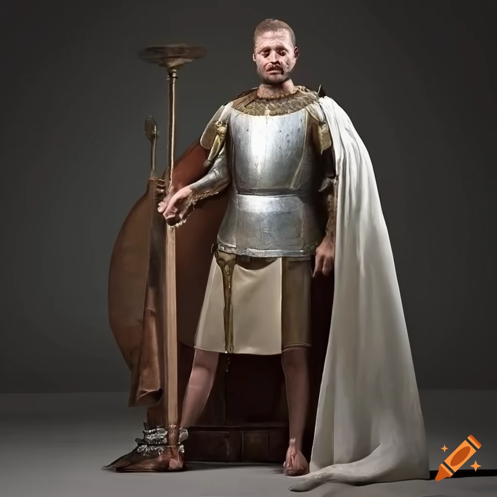 Prophet david in iron armor on Craiyon