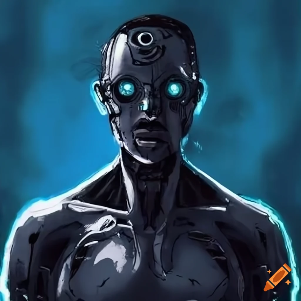 Cyborg concept design on Craiyon