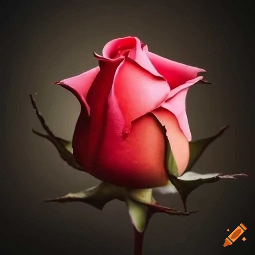 Rose, thorn, bud on Craiyon