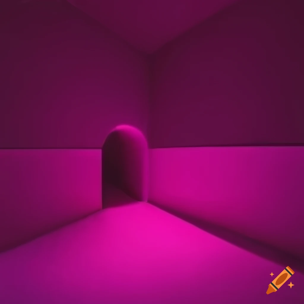 Liminal pink space with soft material on Craiyon