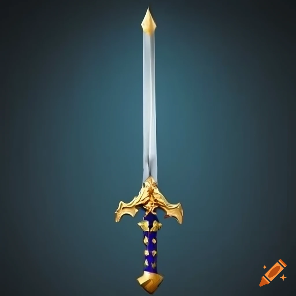 Straight perfect master sword on Craiyon