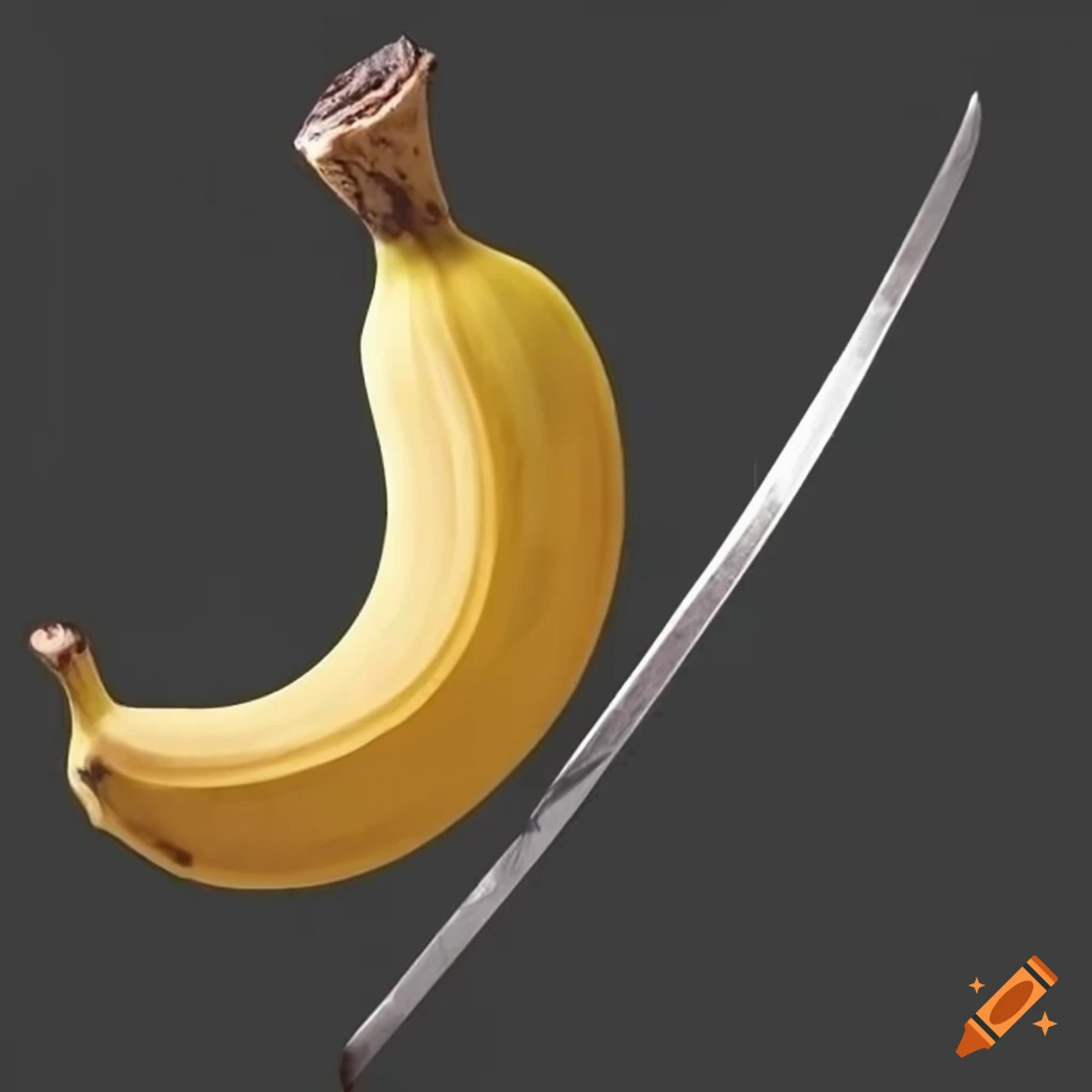 Banana with sword on Craiyon