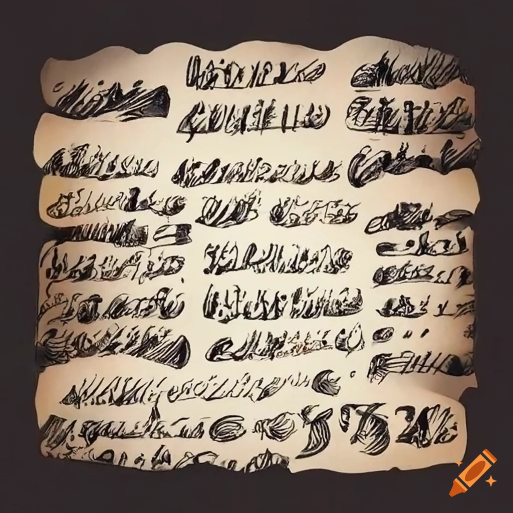 Collection of antique handwritten recipes on white paper on Craiyon