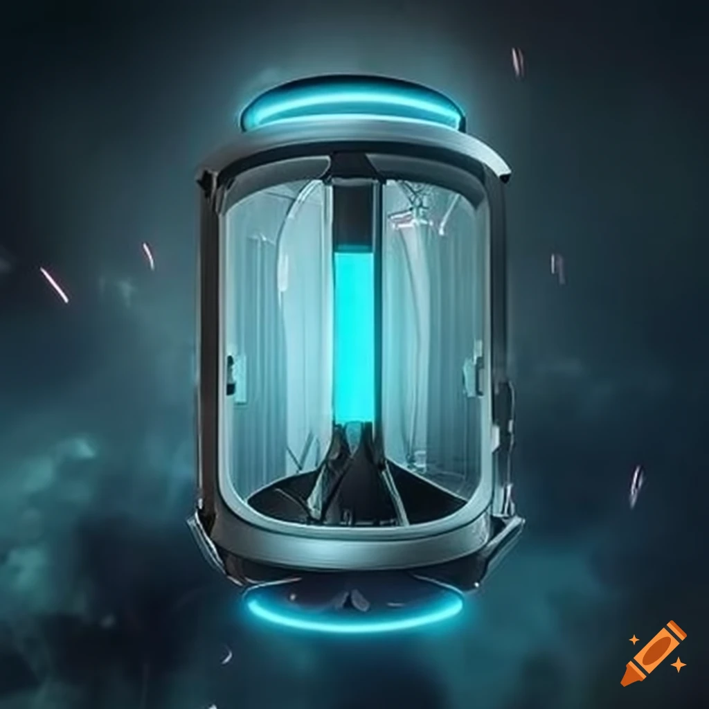 Teleportation device 'teleportus 139' with buyers on Craiyon