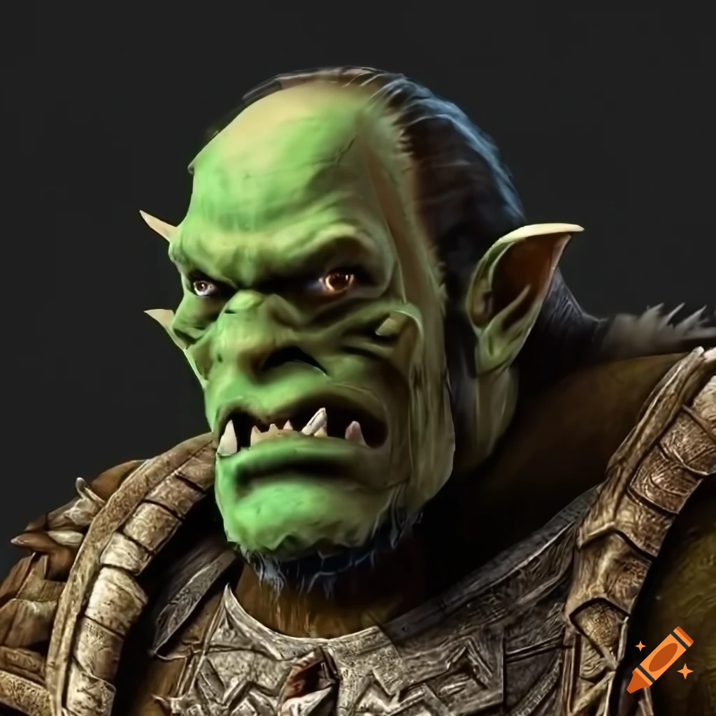 Big orc character inspired by skyrim game on Craiyon