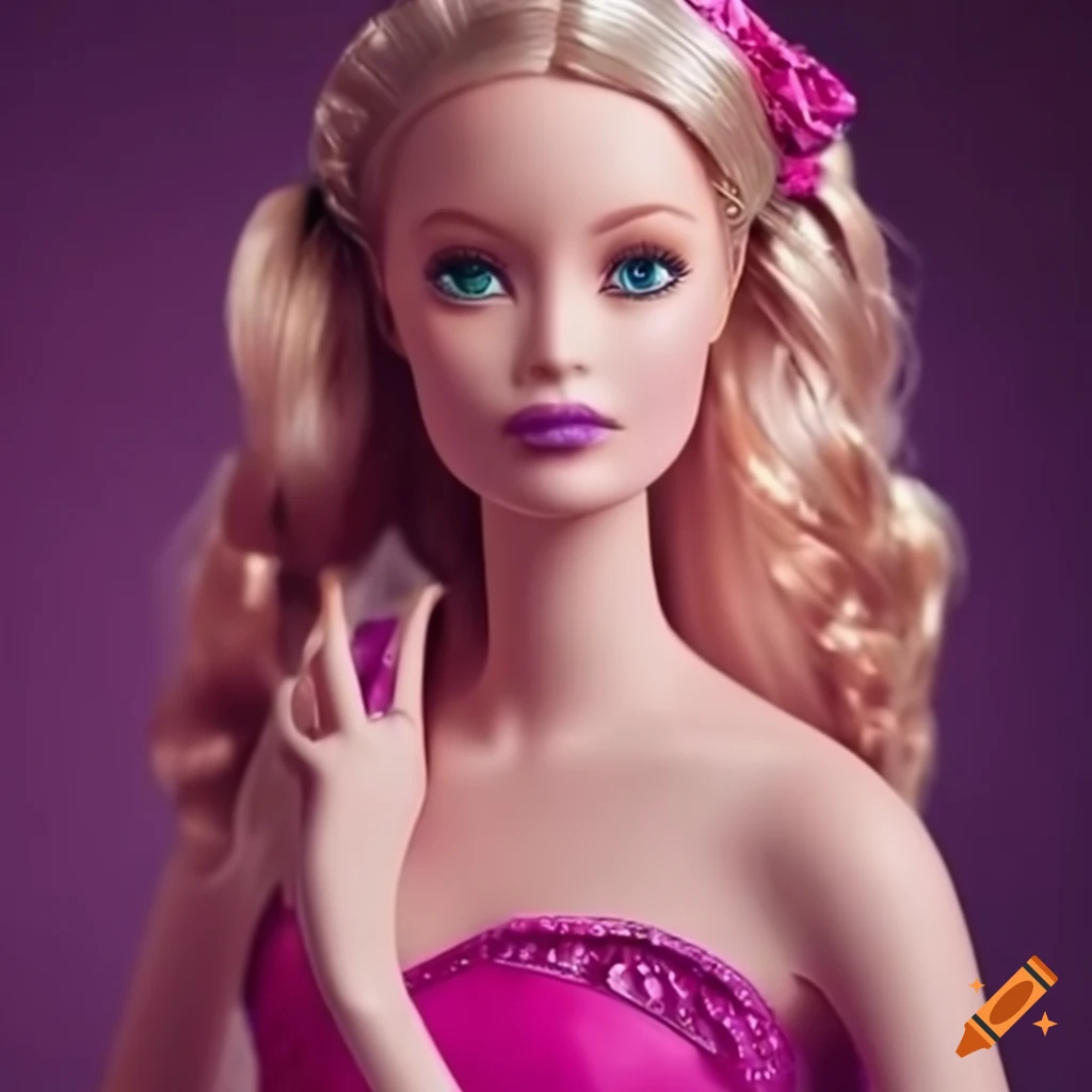 Intricately detailed life-size barbie dreamhouse on Craiyon