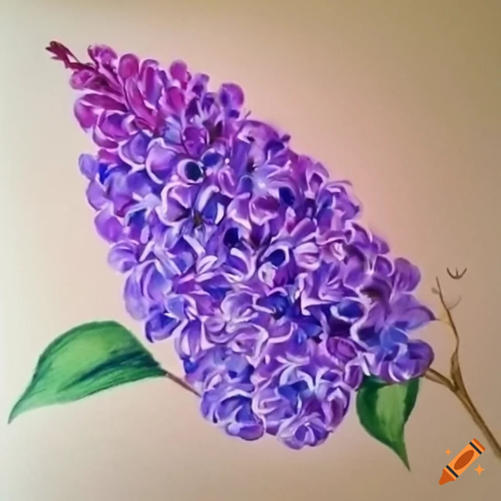 Lilac bush on Craiyon