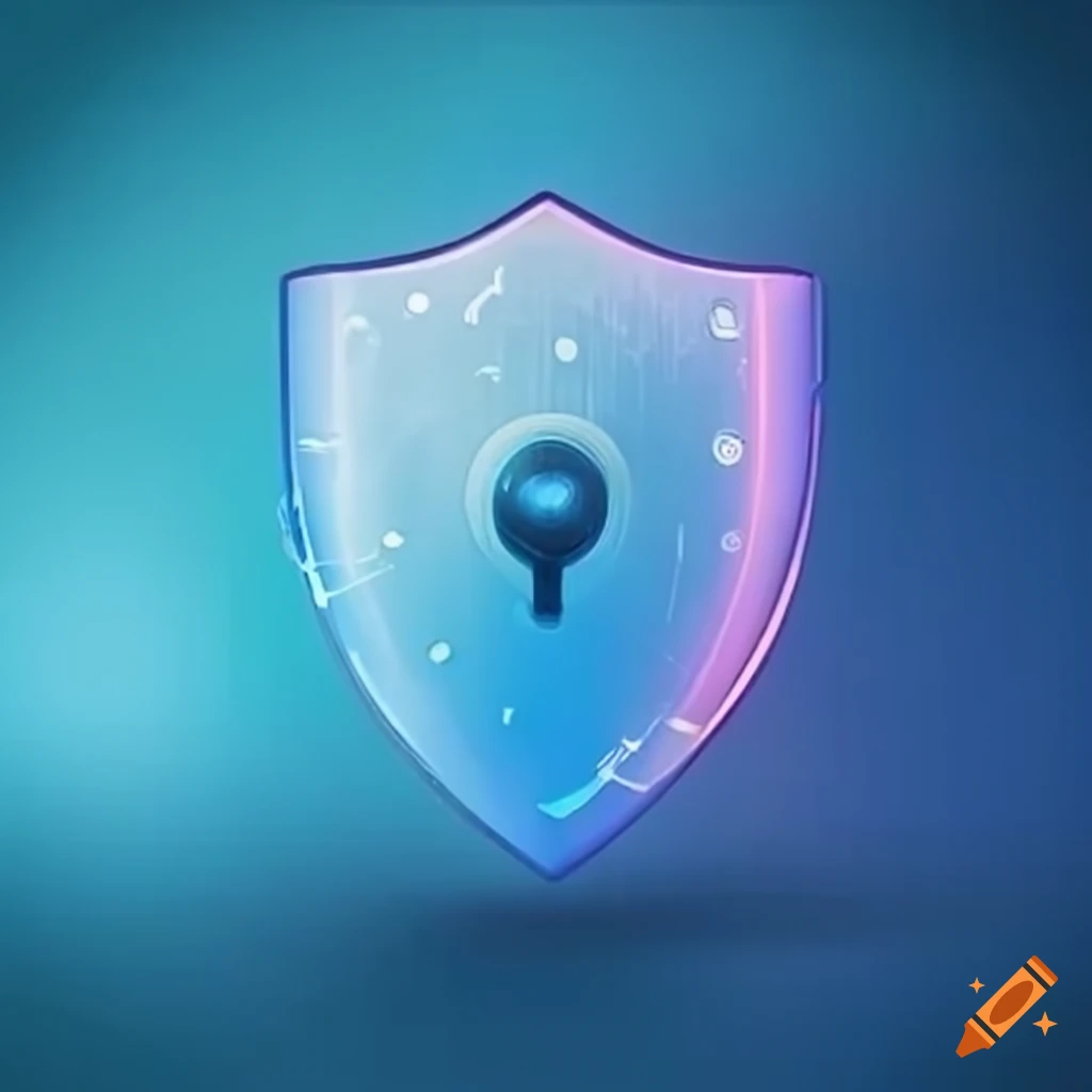 Rhombus shield AI protection for data security system on Craiyon